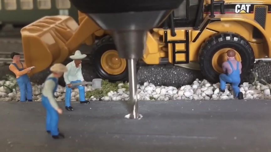 公交站台模型,仿真迷你模型制作,公交车自动进站系统