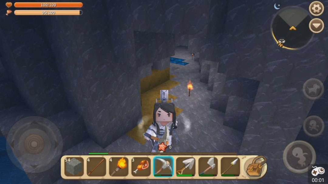 迷你世界极限生存浩大的矿道