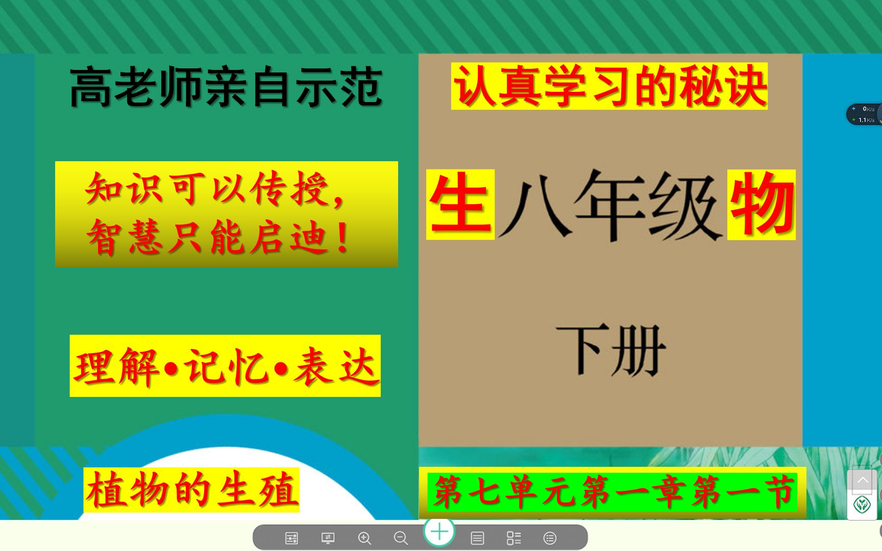 八年级生物下册第七单元第一章第一节“植物的生殖”教材问题及课后...