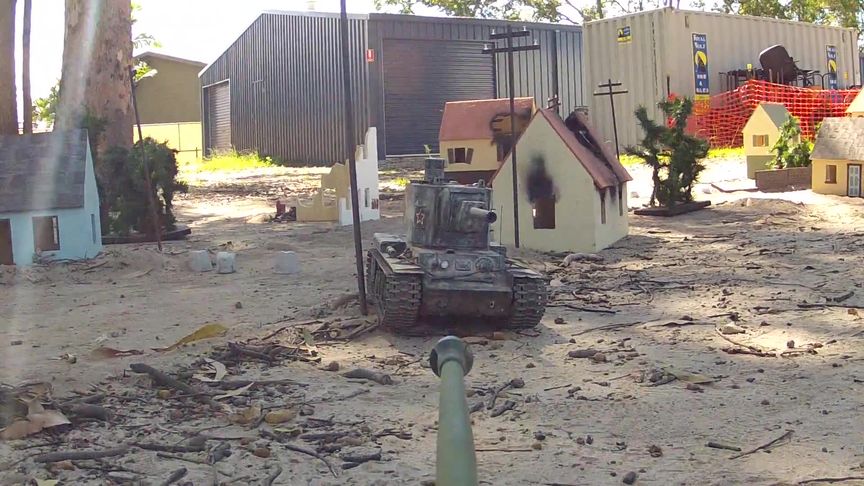 遥控坦克模型 第一视角炮塔观察(场景)