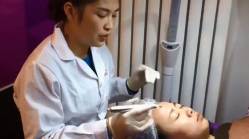 美容师培训视频:韩式微针驻颜手法操作