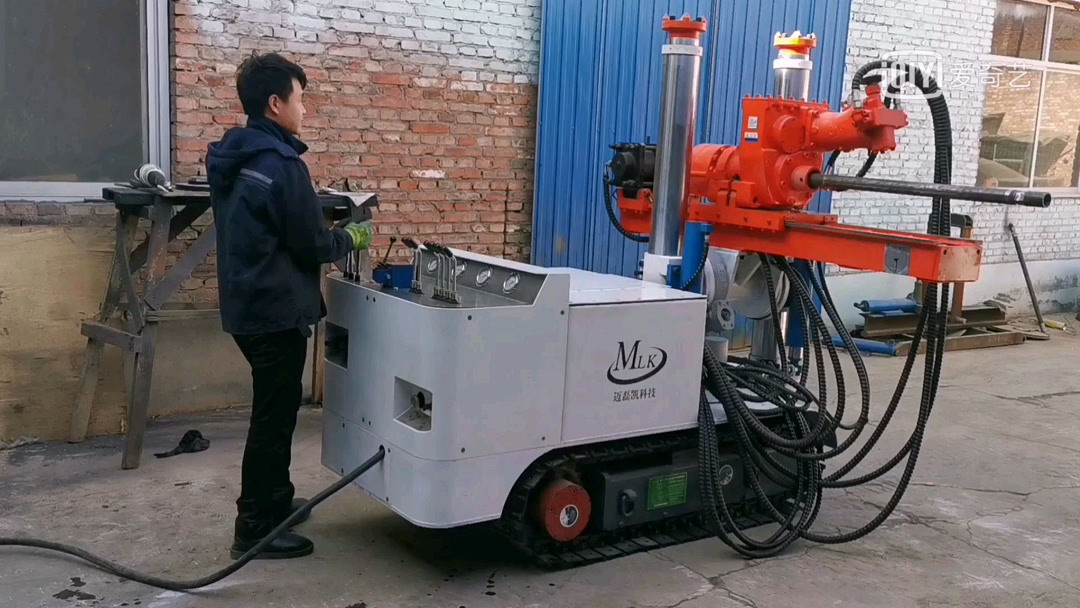 煤矿用履带式全液压钻机操作视频 迈凯凯科技