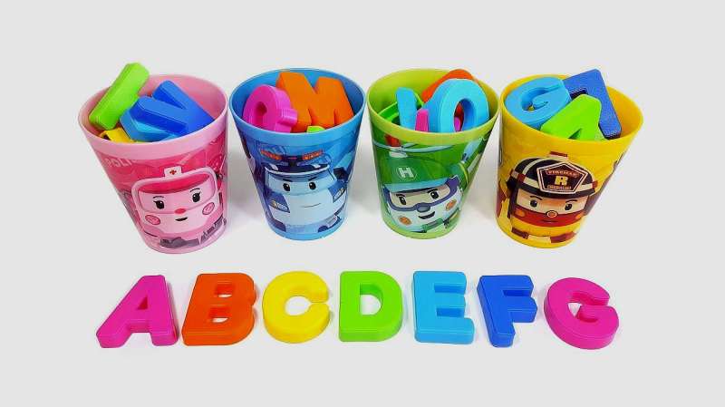 亲子趣味认知小游戏,学习认识不同颜色的26个英文字母,色彩认知