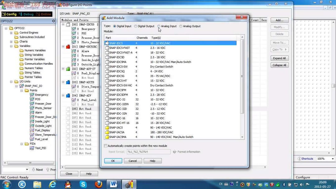【Opto22-008】模拟量模块配置