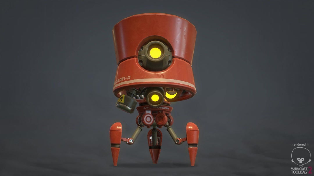 3DMAX小型机器人模型制作教学二