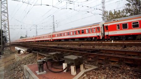 京九线霸州站北侧拍车K1115次北京西-包头