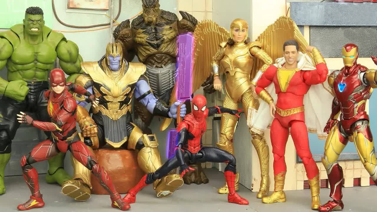 漫威英雄定格动画:全员反击!复仇者联盟集结,大战灭霸军队!