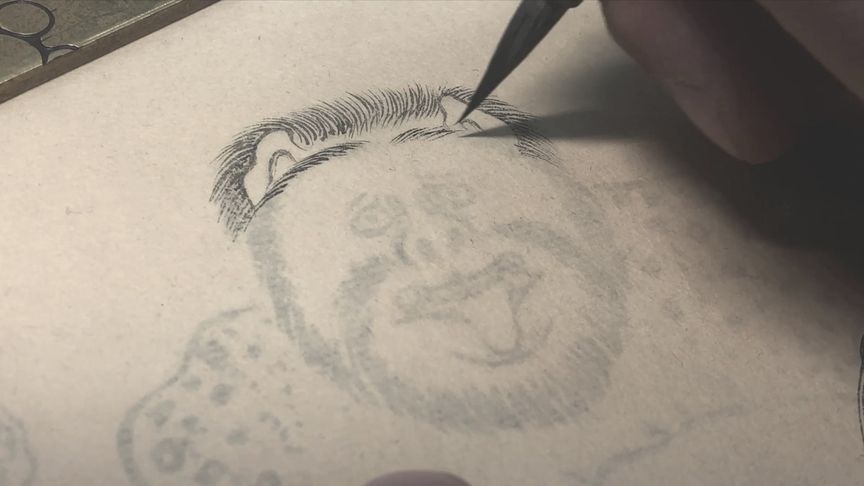 【勾线教程】89 素描能表现的体积感,国画线描照样可以!