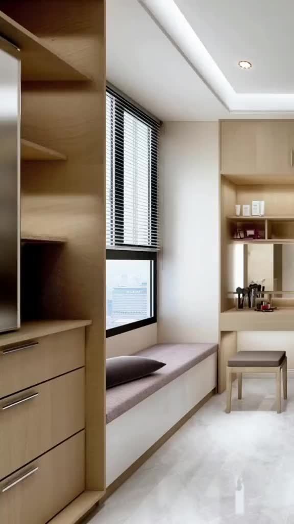 家里设计这样的一个衣帽间、再也不用愁没有储物空间了