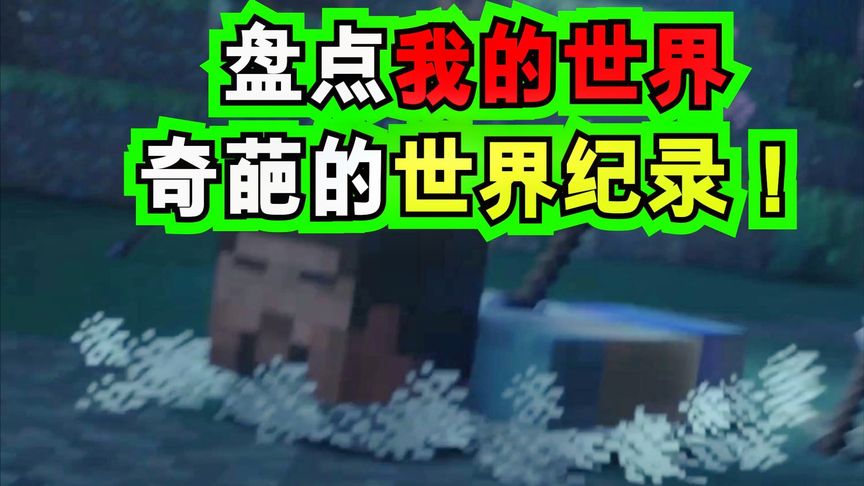 盘点我的世界奇葩的世界纪录!我感觉我都可以破!