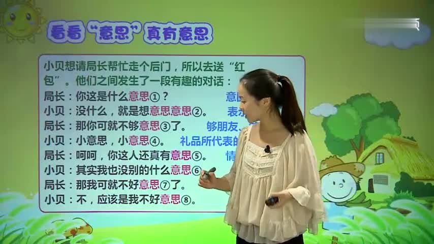 小学语文-多义词的妙用