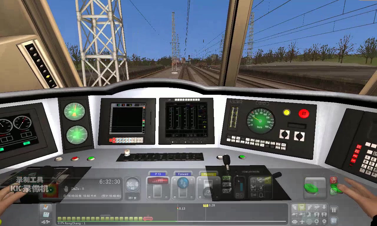 模拟火车2019:驾驶HXD3D从荣昌站开往永川站