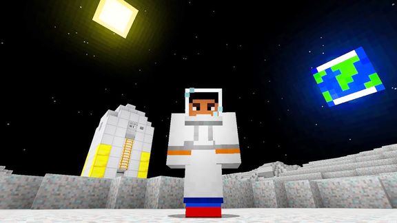 我的世界:如何驾驶宇宙飞船登陆月球