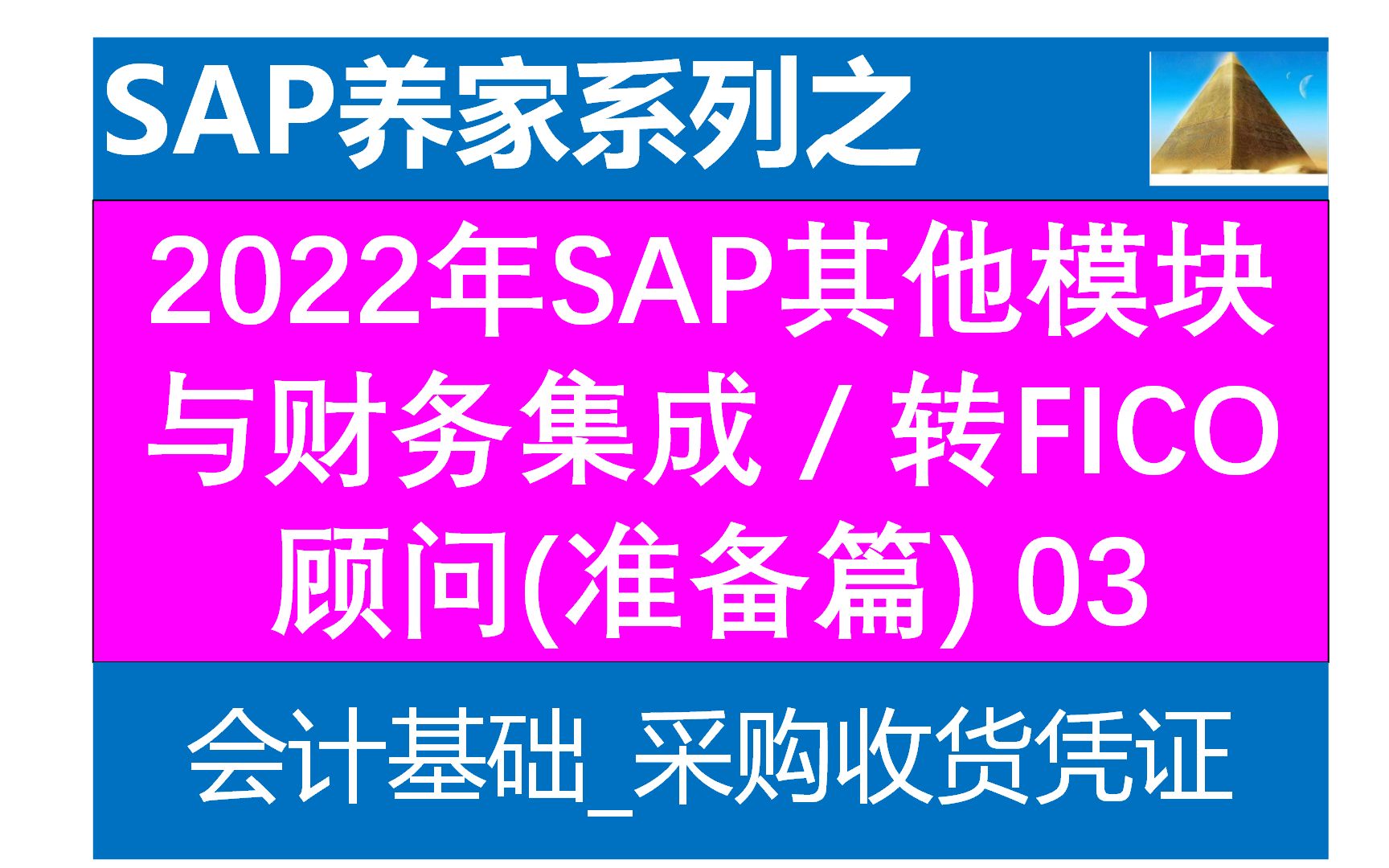 会计基础03_收货会计凭证 SAP FICO SAP MM SAP ABAP SAP S4 ...