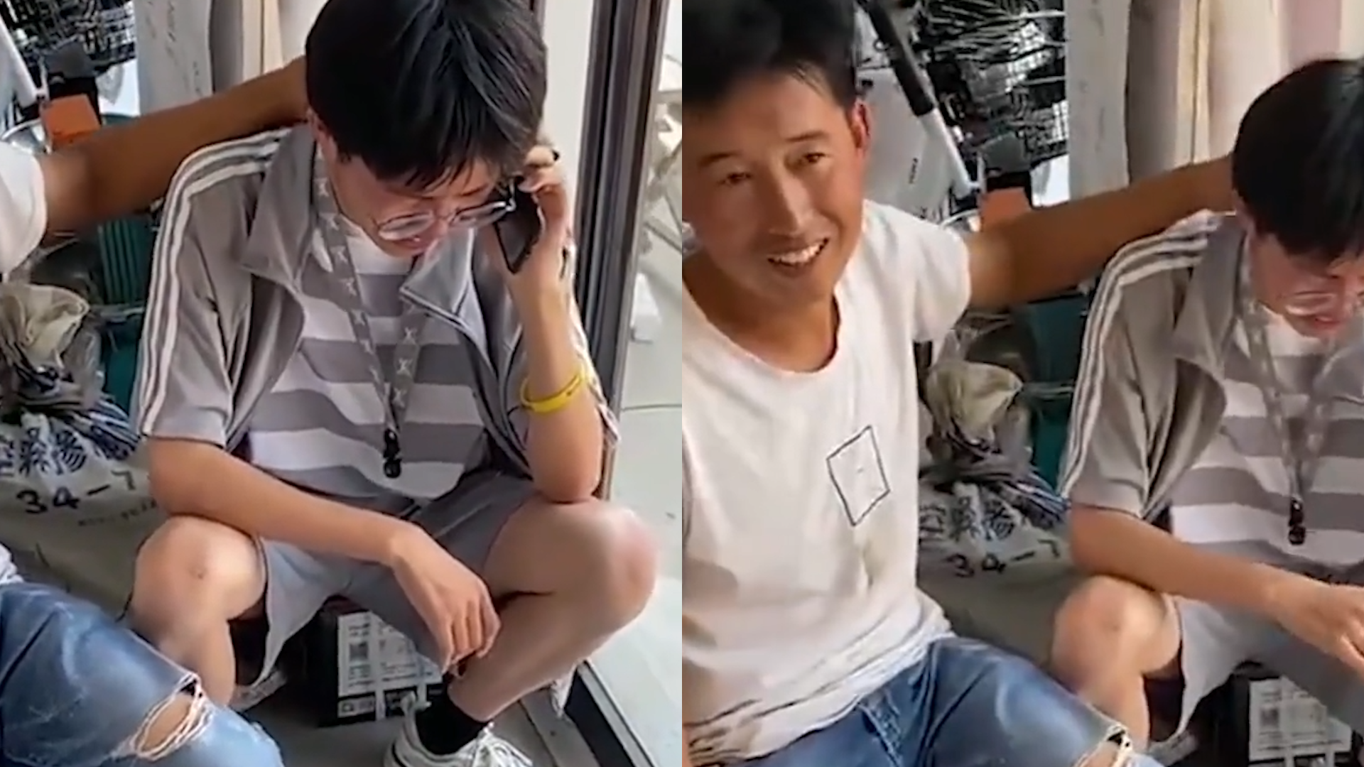“我考上了!”河南一考生查分数后喜极而泣,边打电话报喜边大哭