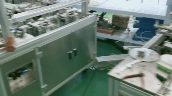 导管绕管包扎带设备,三台一起装配调试中!#自动化设备
