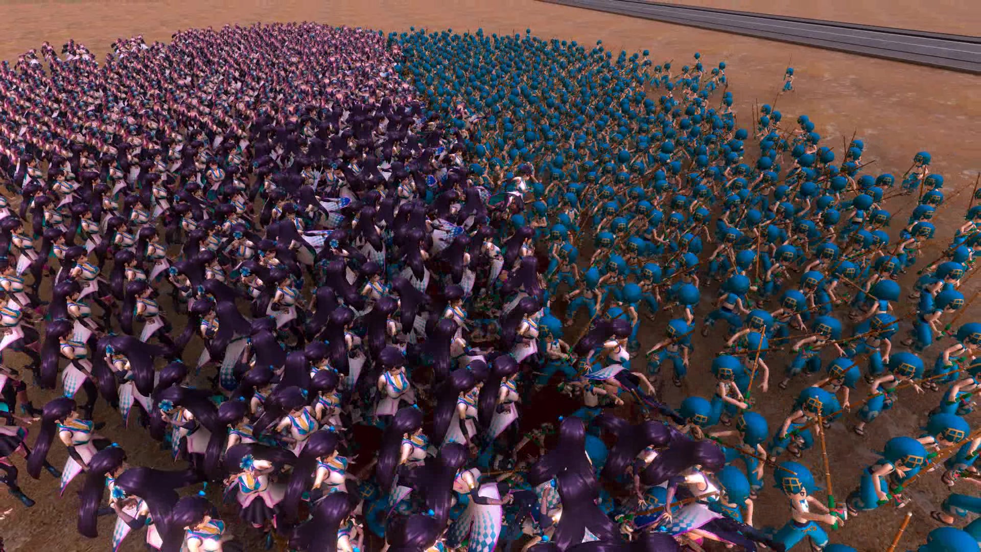 史诗战争模拟器游戏 1000小美女vs1000大美女 结局会怎样呢