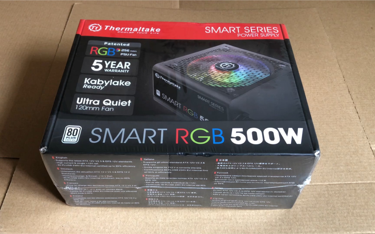 外观圆润的小黑盒,多重色彩的RGB - Thermaltake Smart RGB 500W...