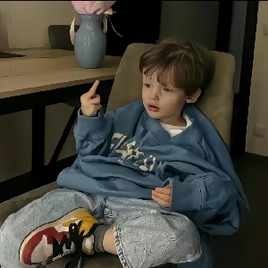 挂在马桶上的脸 