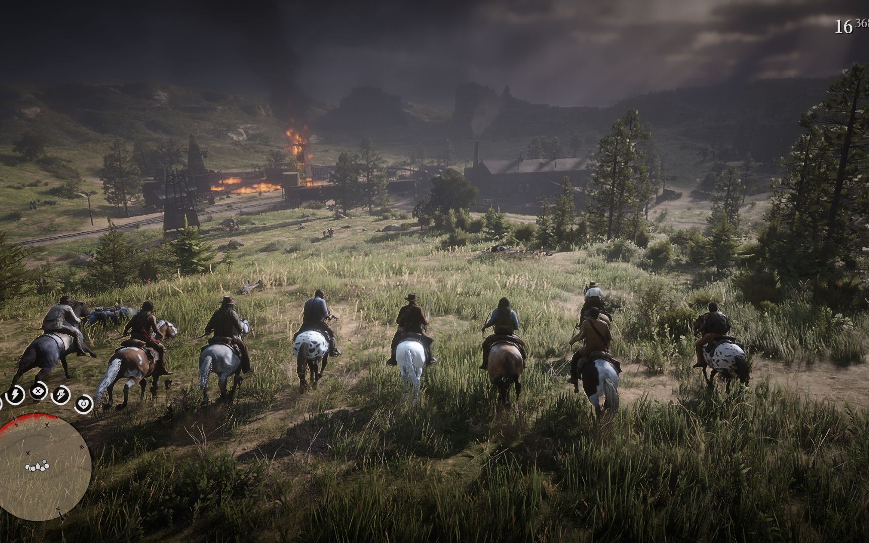 荒野大镖客2高能片段之一,全员出动与军队作战