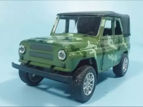 ...家】52音乐灯光合金吉普车模型 仿真金属车模迷彩军吉普车开箱试玩