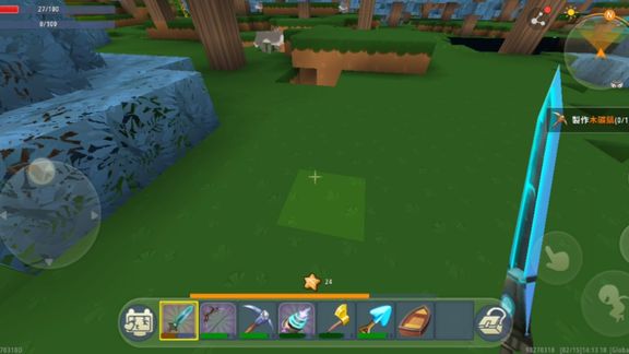 迷你世界新年生存55:我去打皮革,讲述草原和松树林的区别