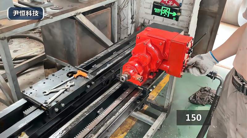 煤矿用气动探水钻机试机看「尹恒煤矿钻机」钻孔速度