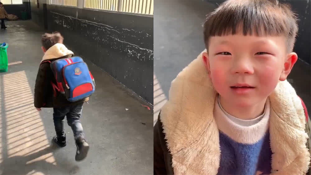 小小年纪不得了!调皮学生寒假离校前秒变乖乖崽,一句话震到老师