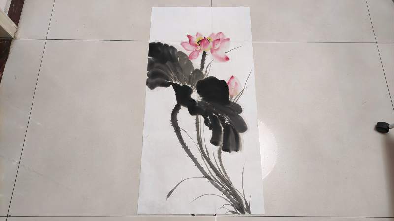 荷花组合画法,老师手把手教会你