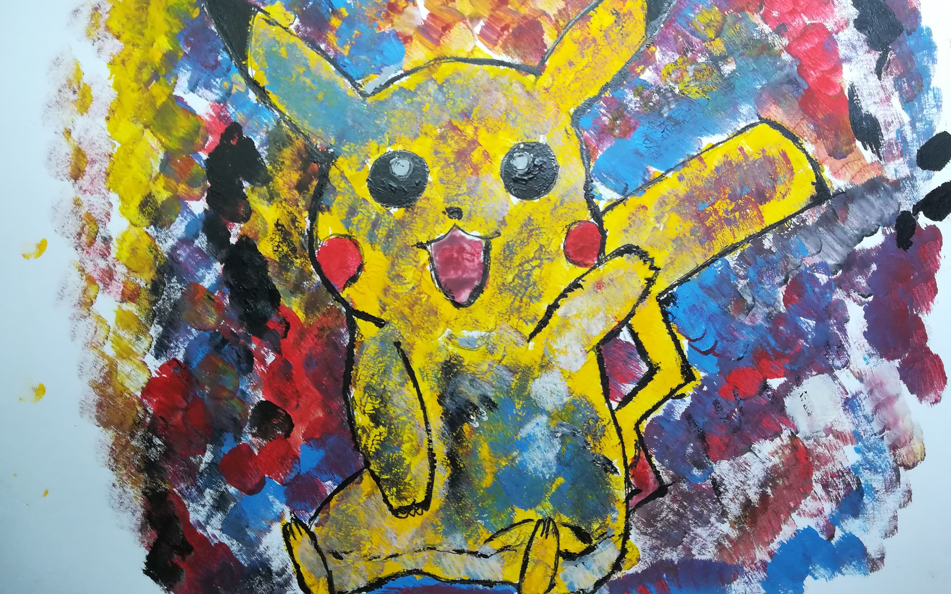 皮卡丘涂鸦
