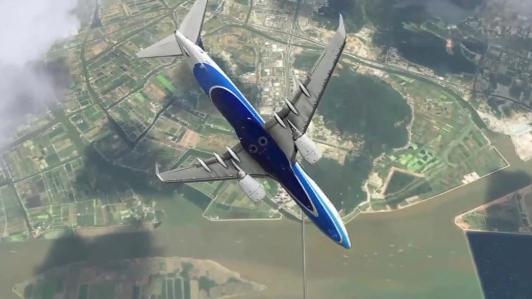模拟空难:万米高空,从飞机发动机着火到失控坠毁,只用了100秒