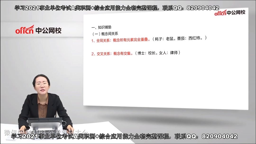 【最新版】2021事业单位A类视频课程职测综合应用能力类比推理