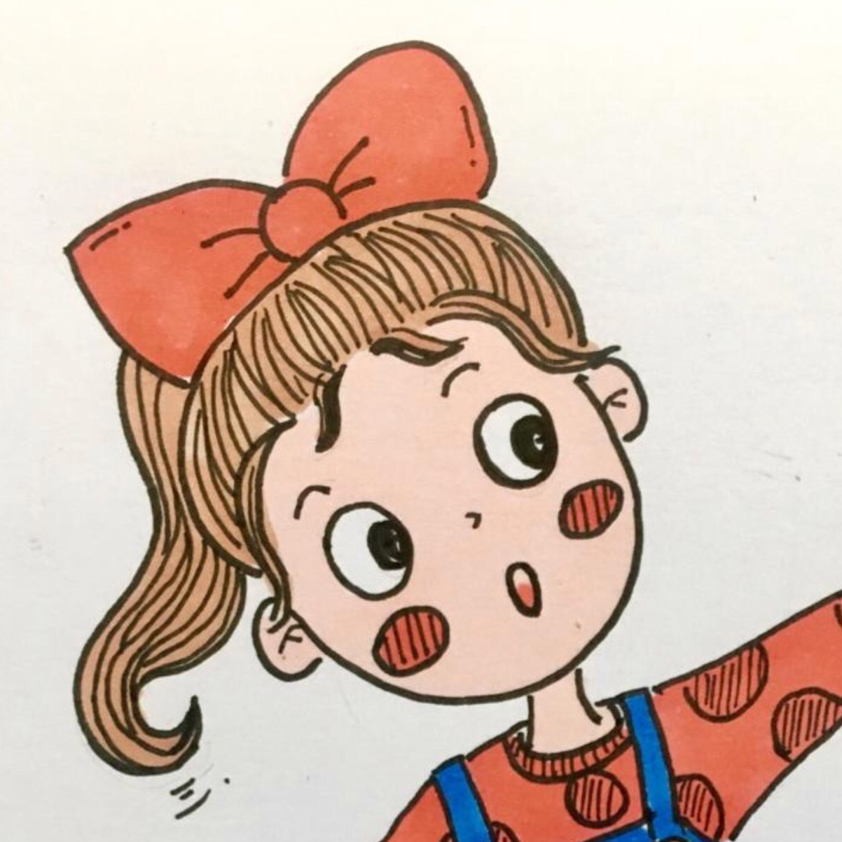 画简笔画的我 