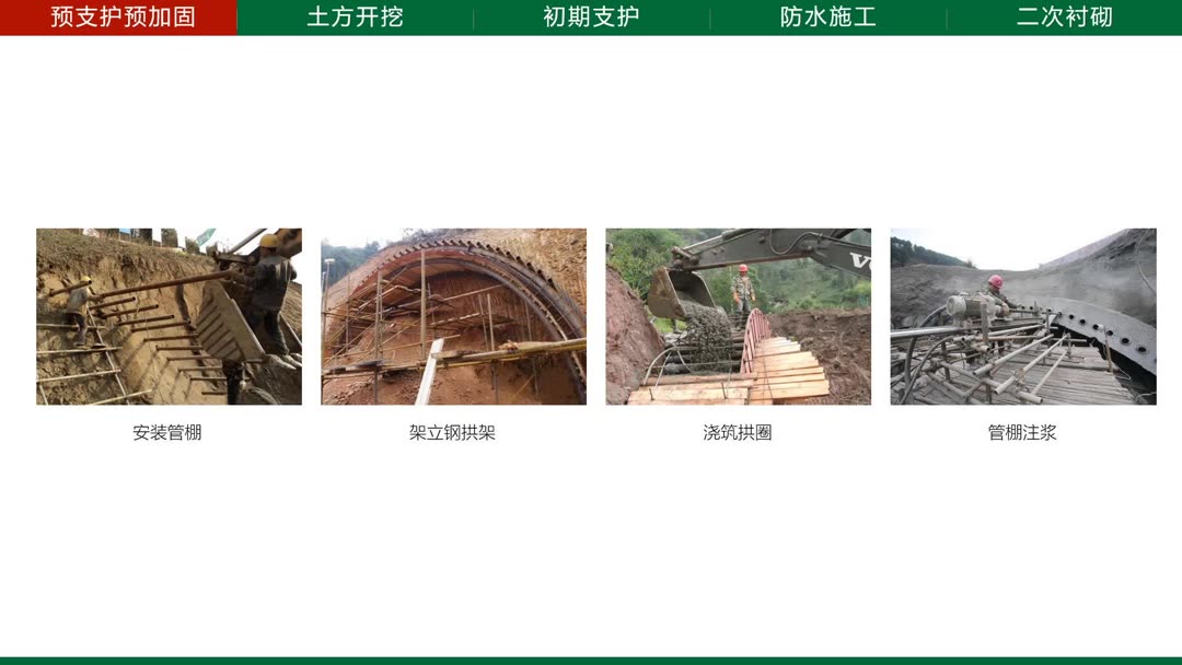 浅埋暗挖法施工动画