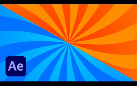 【AE教程|油管搬运|MG动画】MG卡通放射背景制作