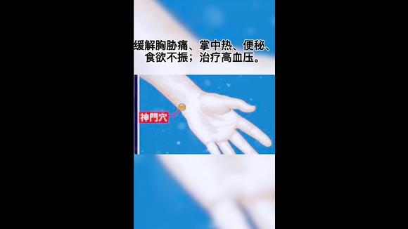 人体之要穴神门穴