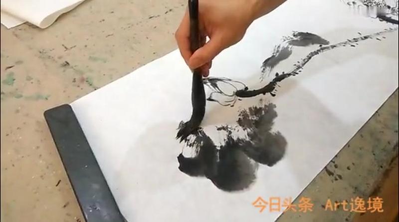中国画教学:王润之水墨荷花视频