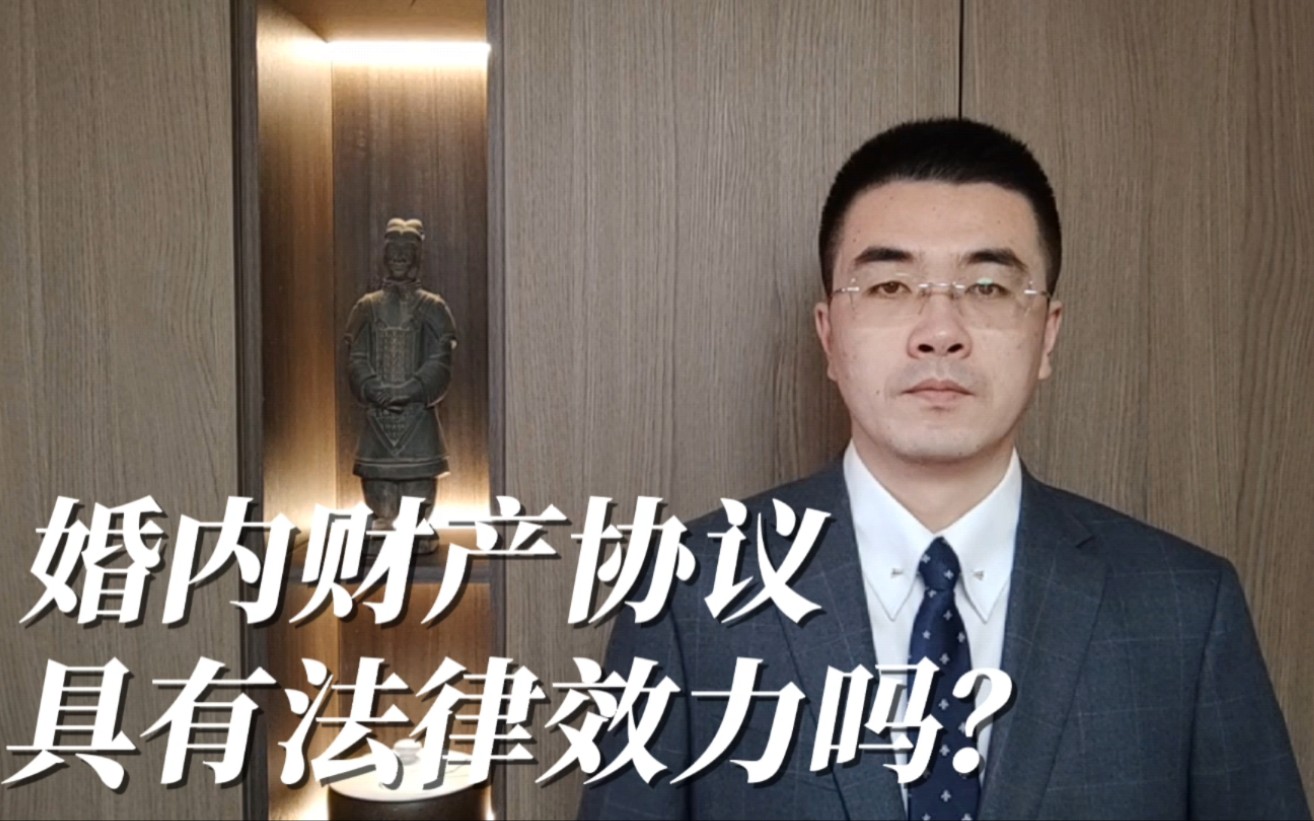 婚内财产协议具有法律效力吗?