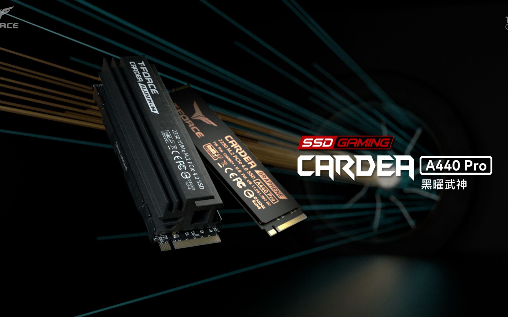 十铨科技 黑曜武神 CARDEA A440 PRO M.2 PCIe SSD