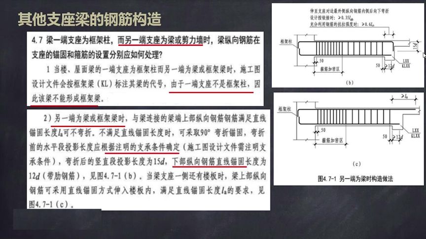 美女老师讲其他支座梁的钢筋构造,建造师和造价工程师每年也考