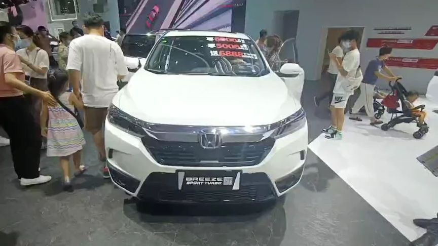 深圳车展实拍2021款本田皓影,不知道皓影的碰撞成绩会不会影响你