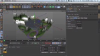 C4D卡通山体教程