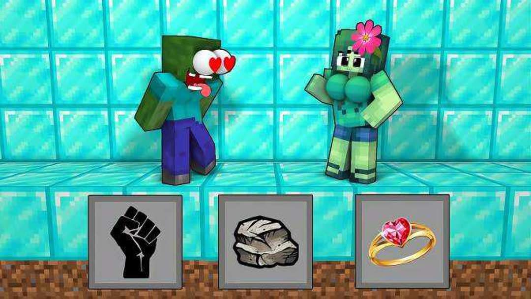 我的世界:怪物们的表白挑战,还是Him更了解女生!