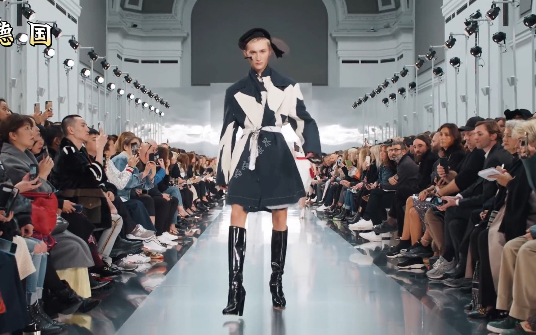 不同国家的男模走秀,法国男模戴着头盔?中国超模气场强大