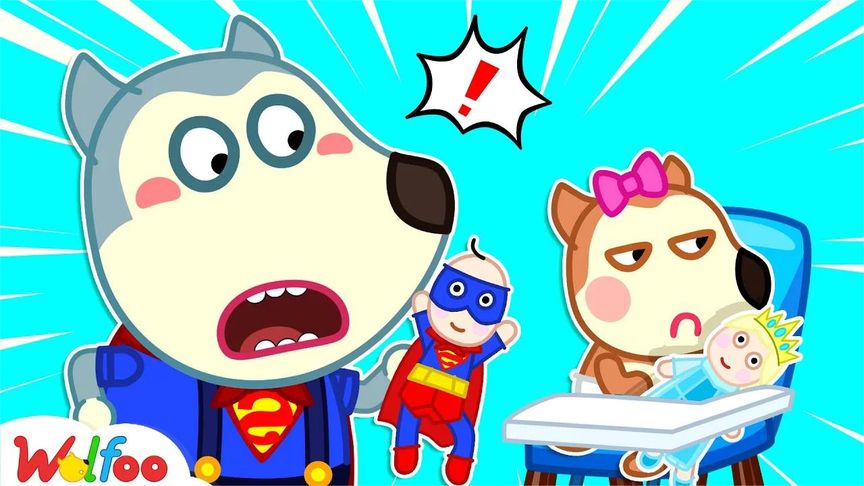 沃尔夫动画:小宝宝出生了!沃尔夫送的礼物为什么妹妹都不喜欢呢