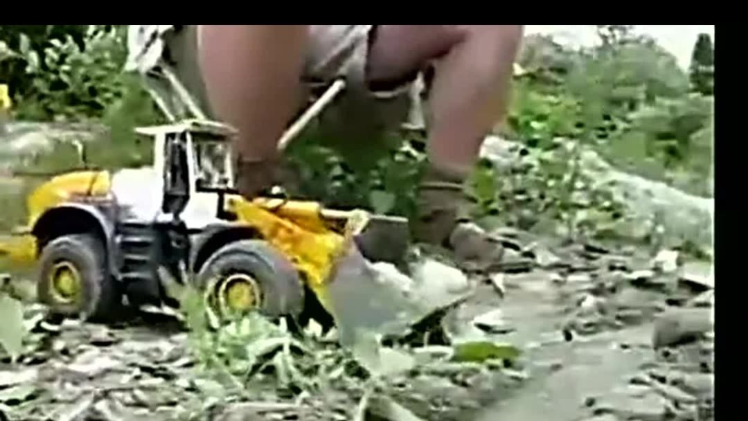 挖掘机 儿童遥控汽车大卡车系列表演视频合集