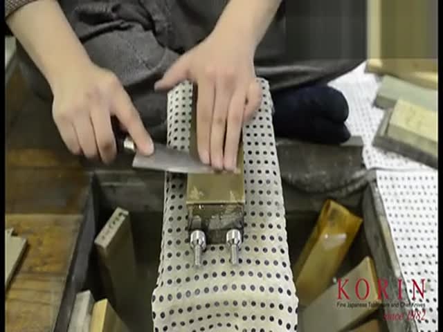 学习磨日式厨刀-7 - 剔骨刀教学