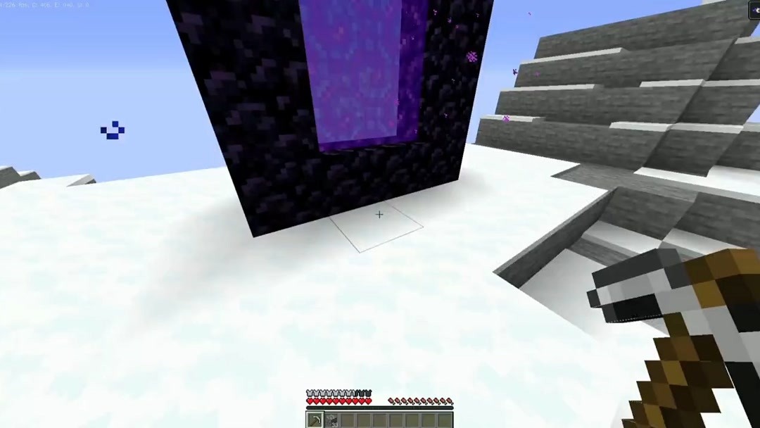 我的世界:‘’天堂传送门用萤石建造,萤石却是取自地狱‘’