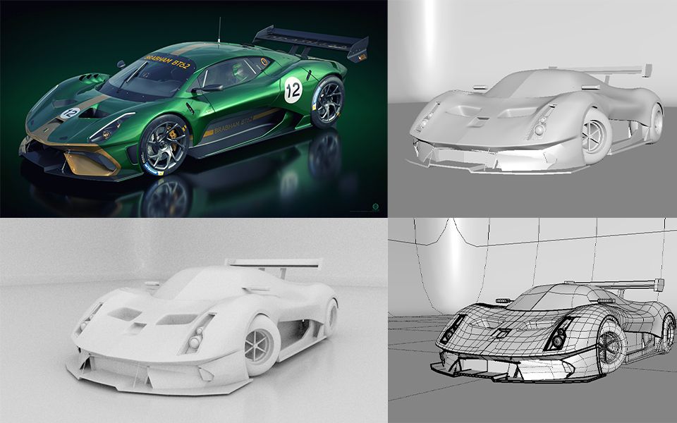 maya制作精品模型超跑男人得梦想