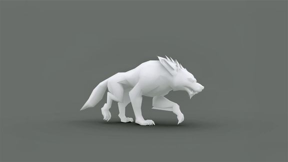 游戏动画之3DMAX建模--狼行走课程